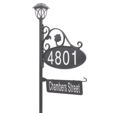 Address America USA Handcrafted, Double-Sided Reflective Boardwalk ...