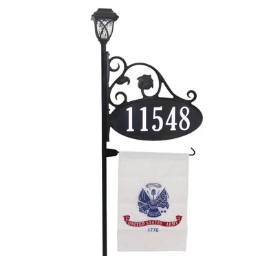 Address America USA Handcrafted, Double-Sided Park Place Reflective ...