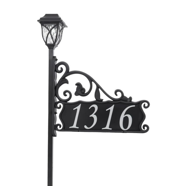 Address America USA Handcrafted Outdoor Home Double-Sided Reflective ...