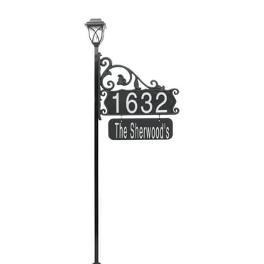 Address America USA Handcrafted, Double-Sided Park Place Reflective ...