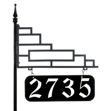 Address America USA Handcrafted, Double-Sided Park Place Reflective ...