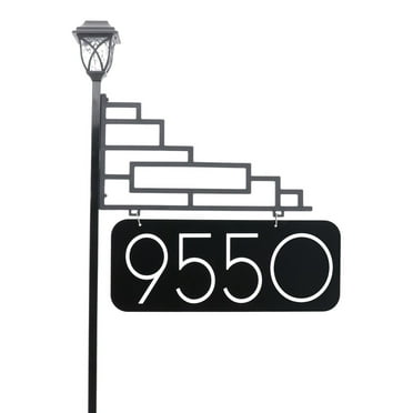 Address America USA Handcrafted, Double-Sided Park Place Reflective ...