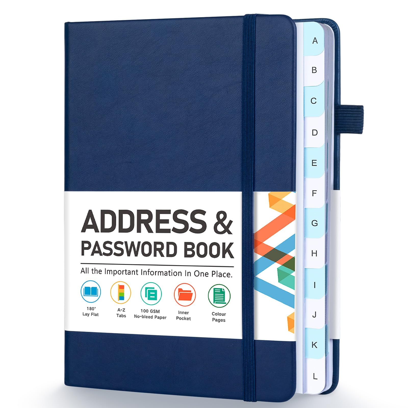 Address Book, Address and Password Keeper Book with Alphabetical Tabs ...
