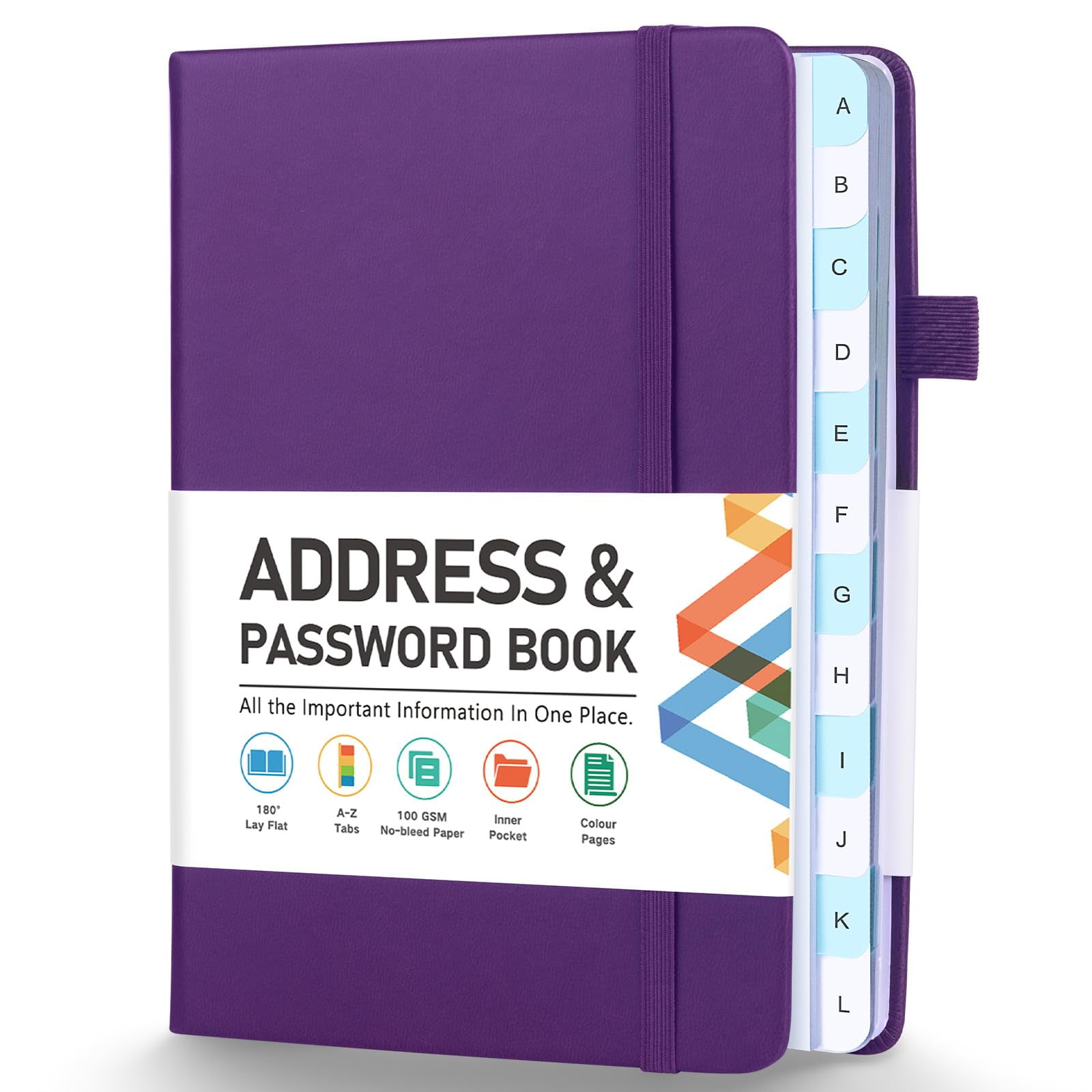 Address Book, Address and Password Keeper Book with Alphabetical Tabs ...