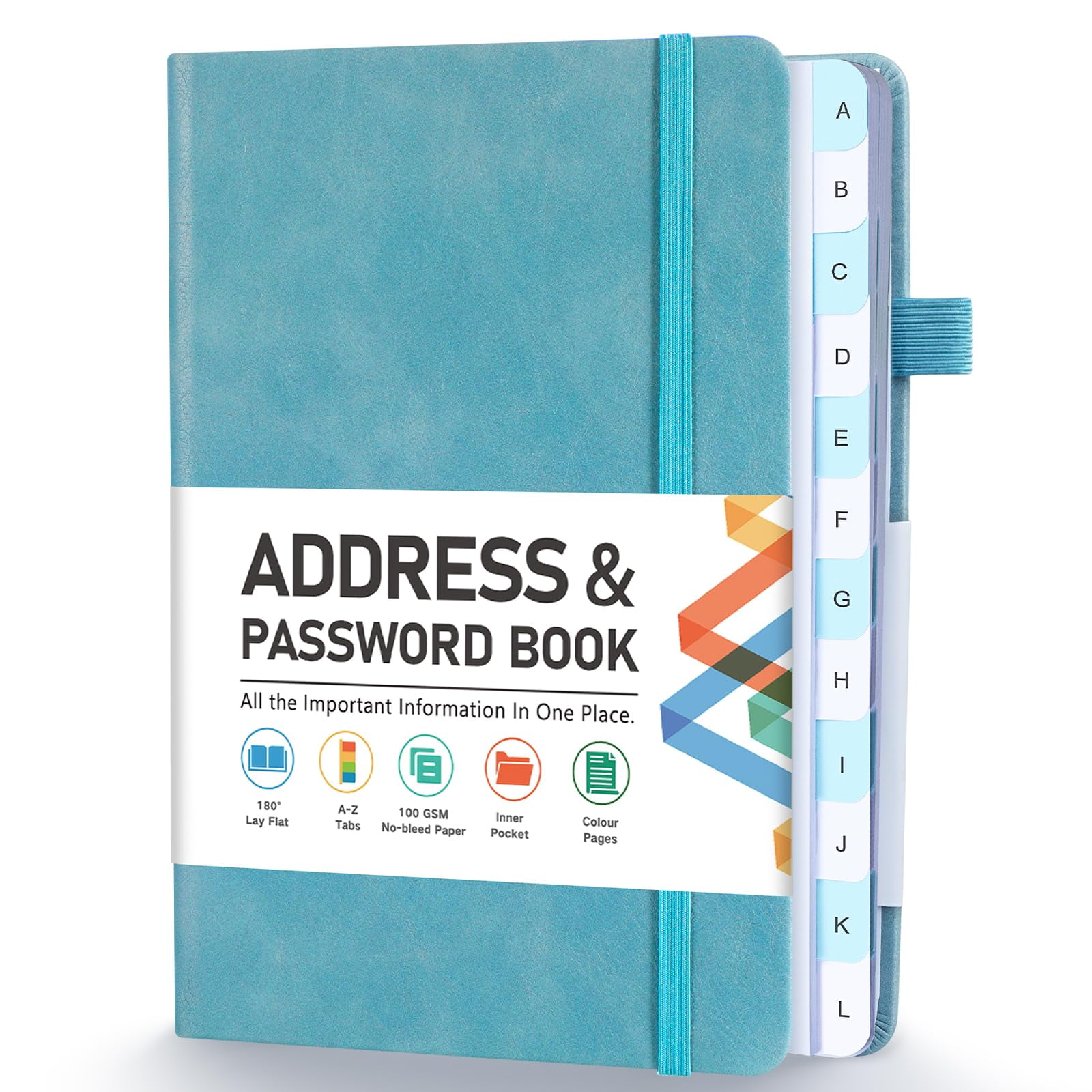 Address Book with Alphabet Tabs, Small Address and Password Keeper Book ...