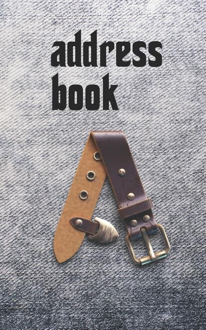 Address Book: Belts & Jeans Motif Monogram Letter A Paperback - Walmart.com