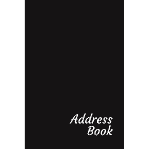 Address Book : Black cover.Organizer and Notes with tabbed in ...