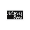 Address Book : Black cover.Organizer and Notes with tabbed in ...