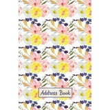 Address Book : Organizer and Notes with Alphabetical Tabs Pink Floral ...