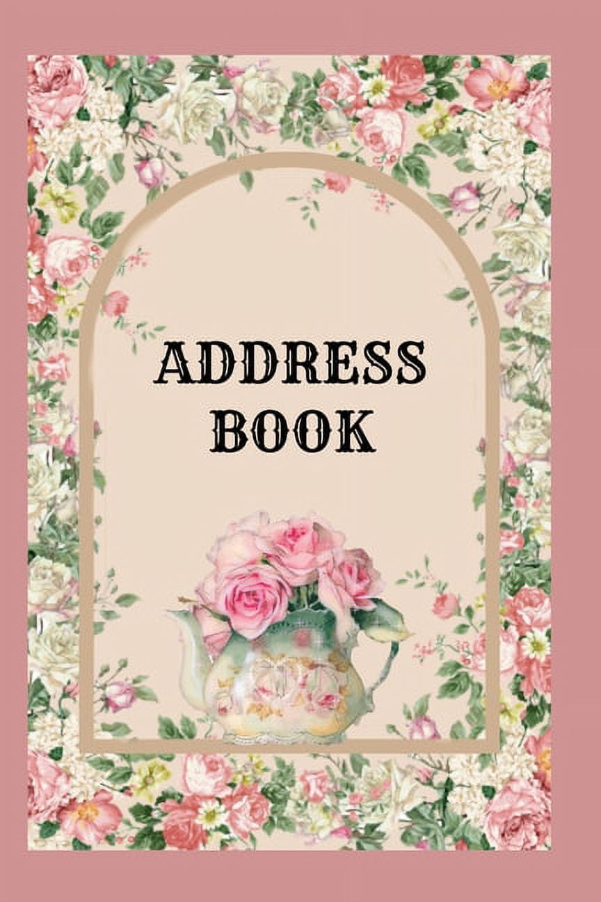 Address Book: Pretty floral cover - Roomy spaces for name, address ...