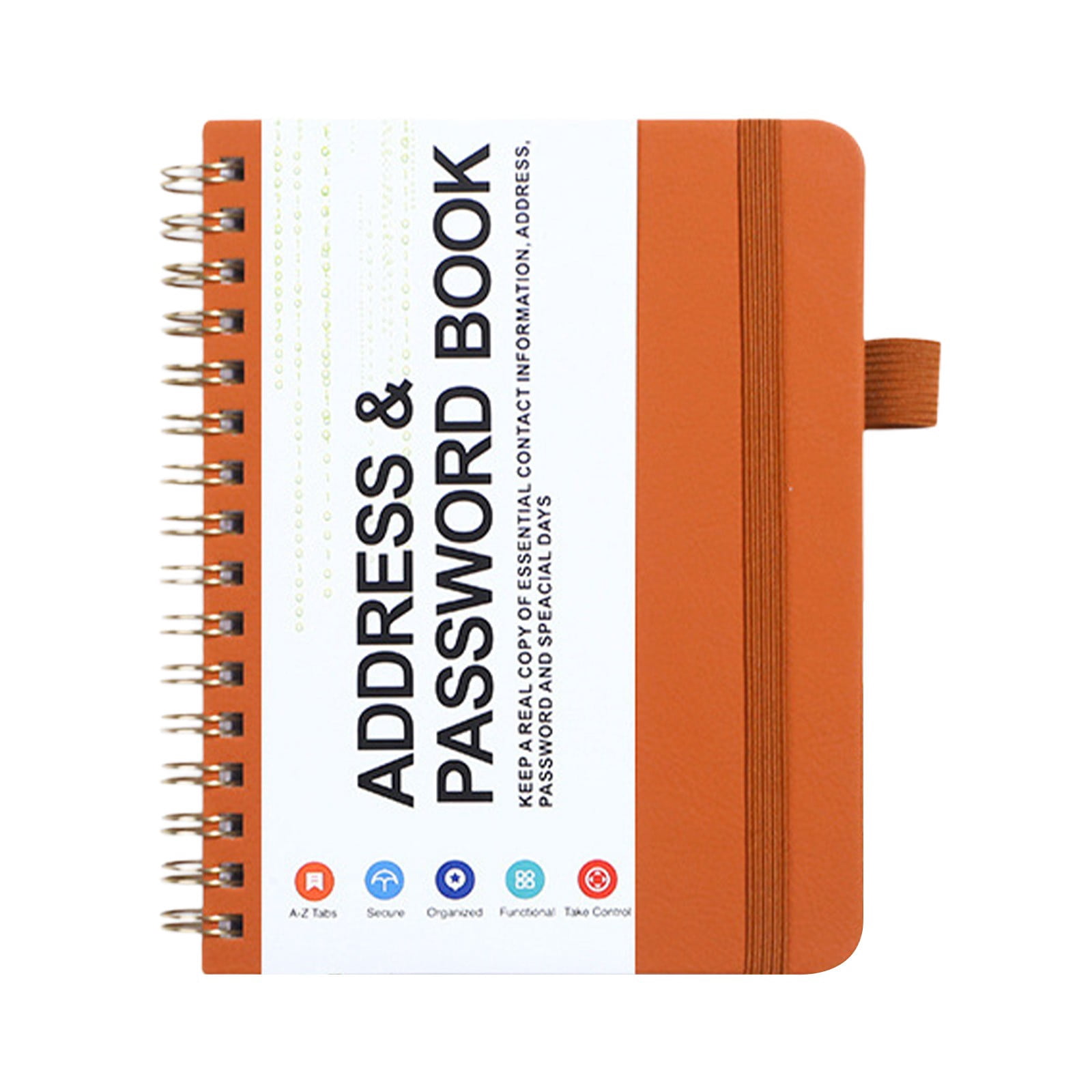 Address Book with Alphabetical Tabs – A6 Hardcover Phone Book for ...