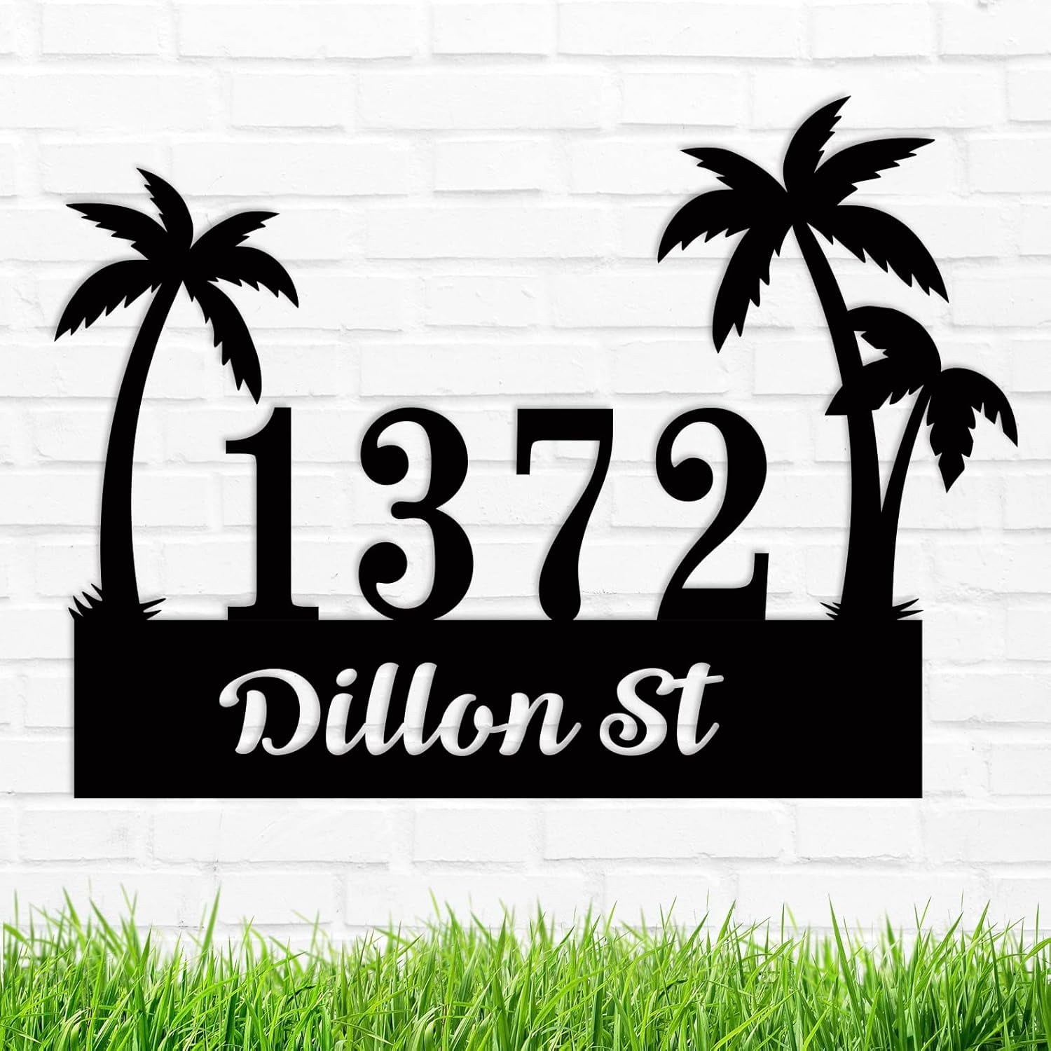 Address Numbers for Houses Custom House Number Sign Personalized Metal ...
