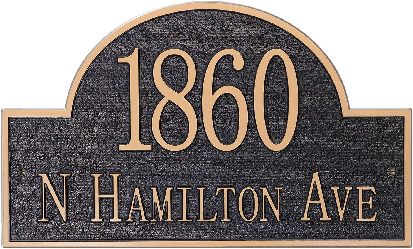 Address Plaque - Handcrafted Carving Sign - Large House Number ...