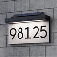 Address Plaque For Houses Solar Powered Adjustable Panel 3 Lighting ...