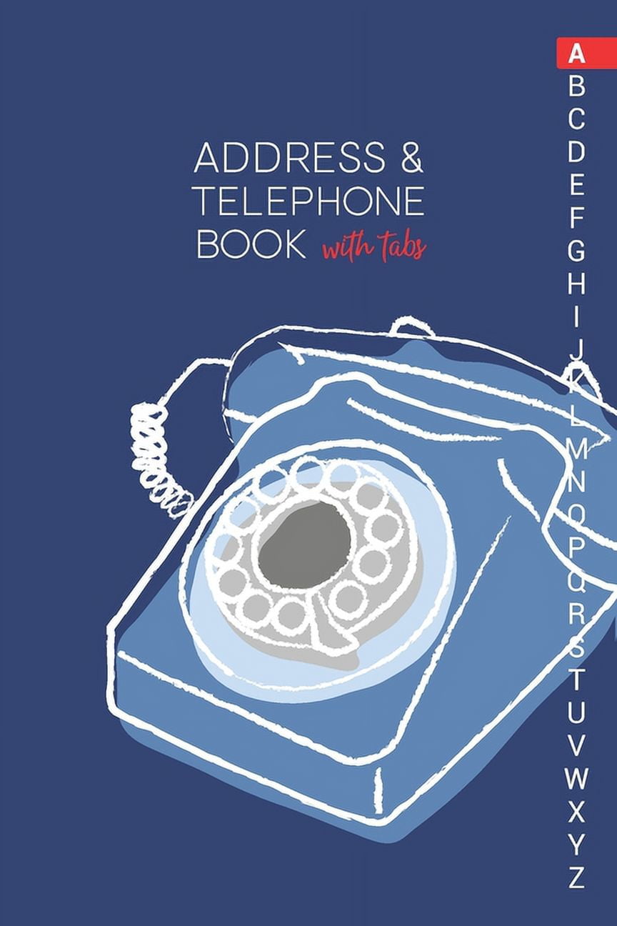 Address & Telephone Book with tabs : Personalized Address Book "6x9 ...