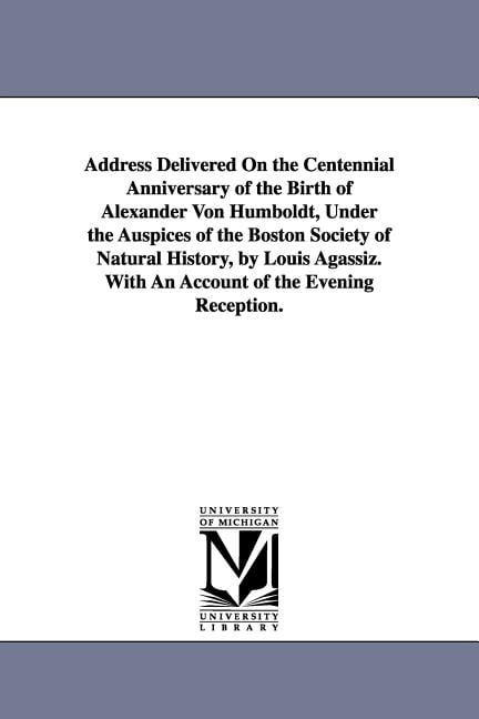Address delivered on the centennial anniversary of the birth of ...