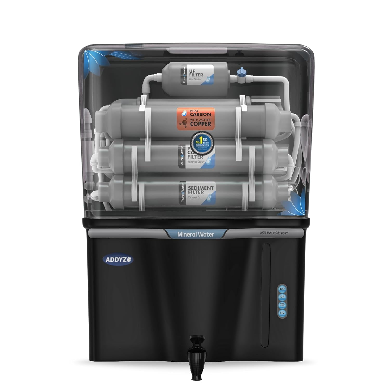 Addyz Fully Automatic Function Aqua Water Purifier with silver ...