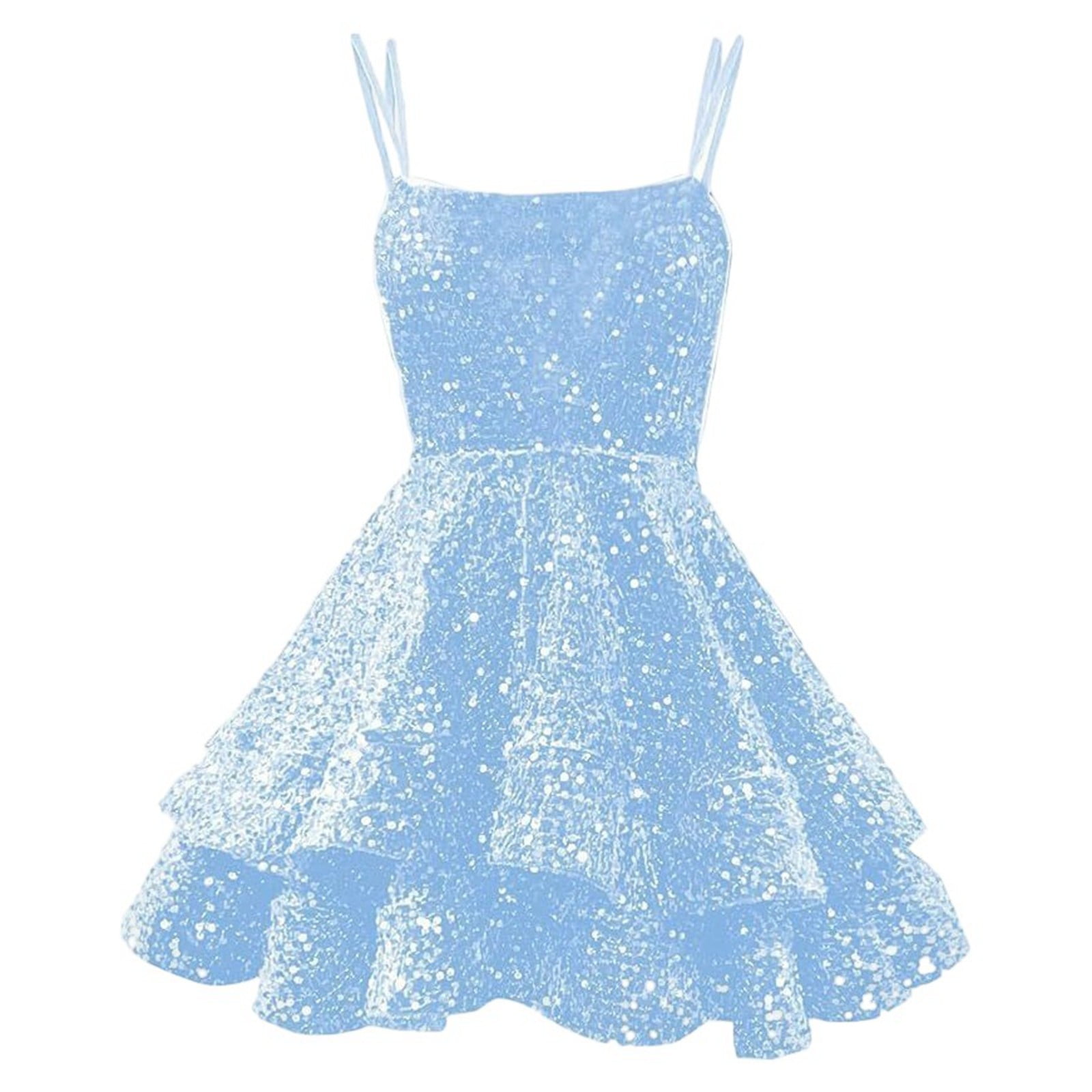 Adeawade Beach Dresses For Women Round Neck Sleeveless Party Dress ...