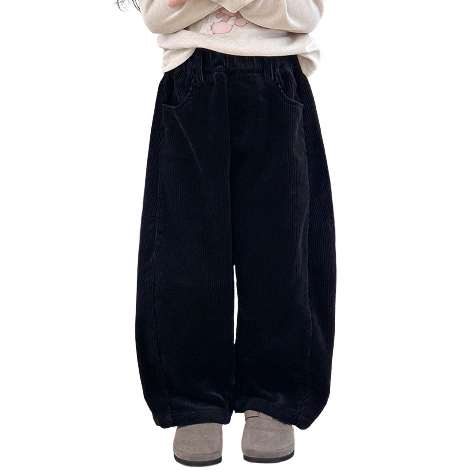 Adeawade Boy Pants Corduroy Pants Loose Fit Kids Trousers Fine Texture ...