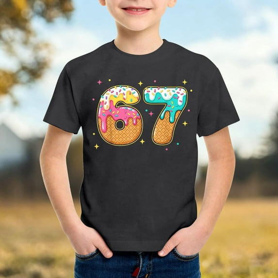 Adeawade Boy Tops Short Sleeve T Shirt Ice Number Print Cool Graphic ...