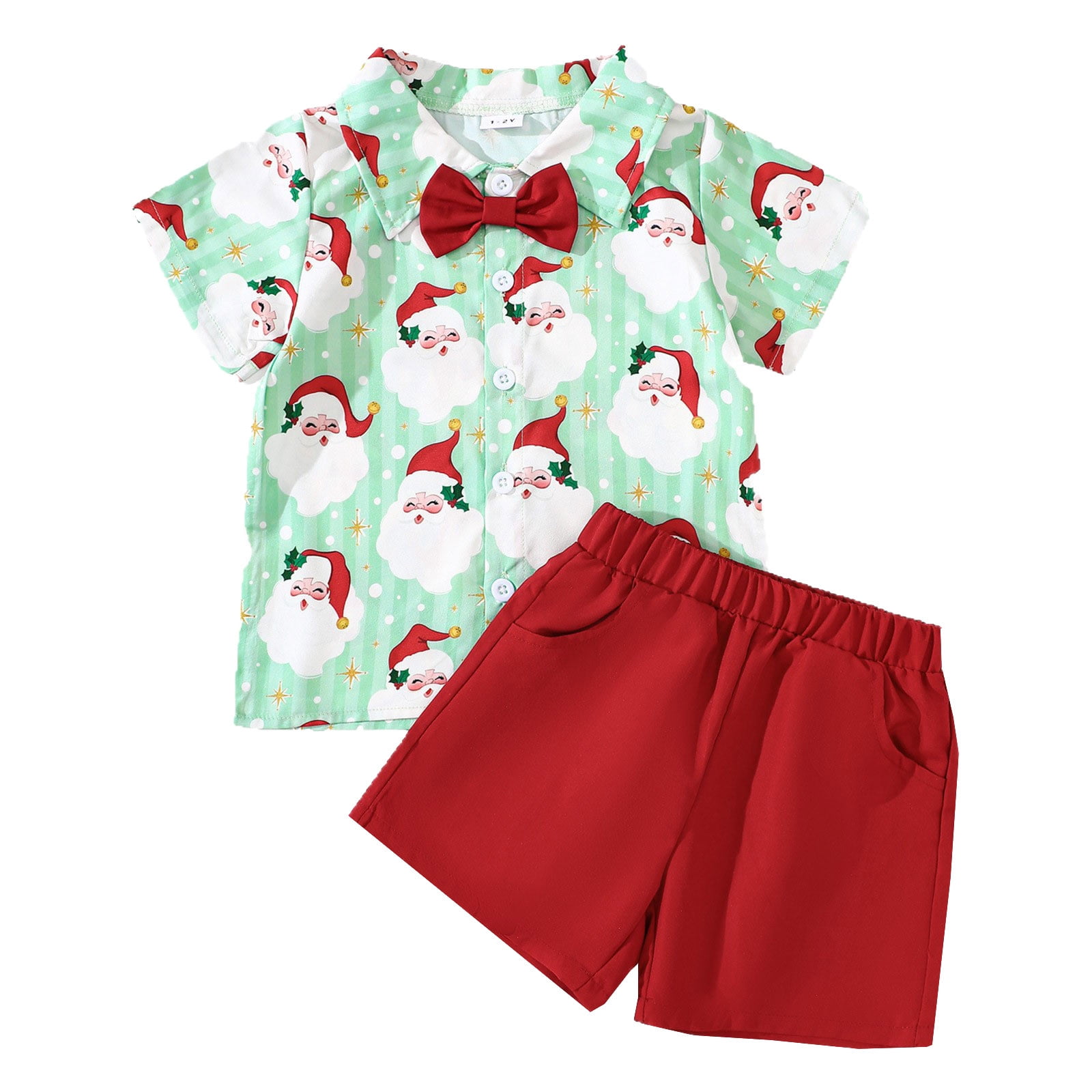 Adeawade Boys Christmas Outfits Toddler Boys Christmas Short Sleeve ...