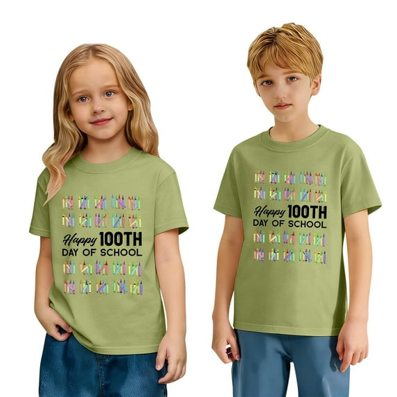 Adeawade Boys Tops Short Sleeve Tee Graphic Print Shirts Cool Blouses ...