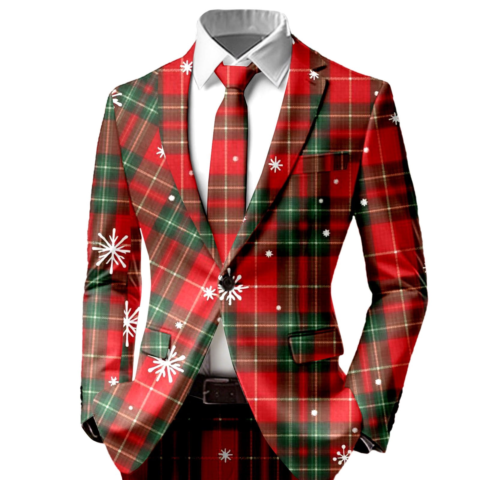 Adeawade Christmas Blazers Jacket For Men 2025 Long Sleeve Jacket ...