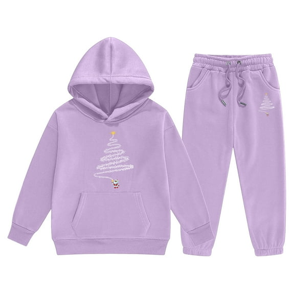 Adeawade Christmas Outfits For Girls Long Sleeve Winter Lined And Pants ...