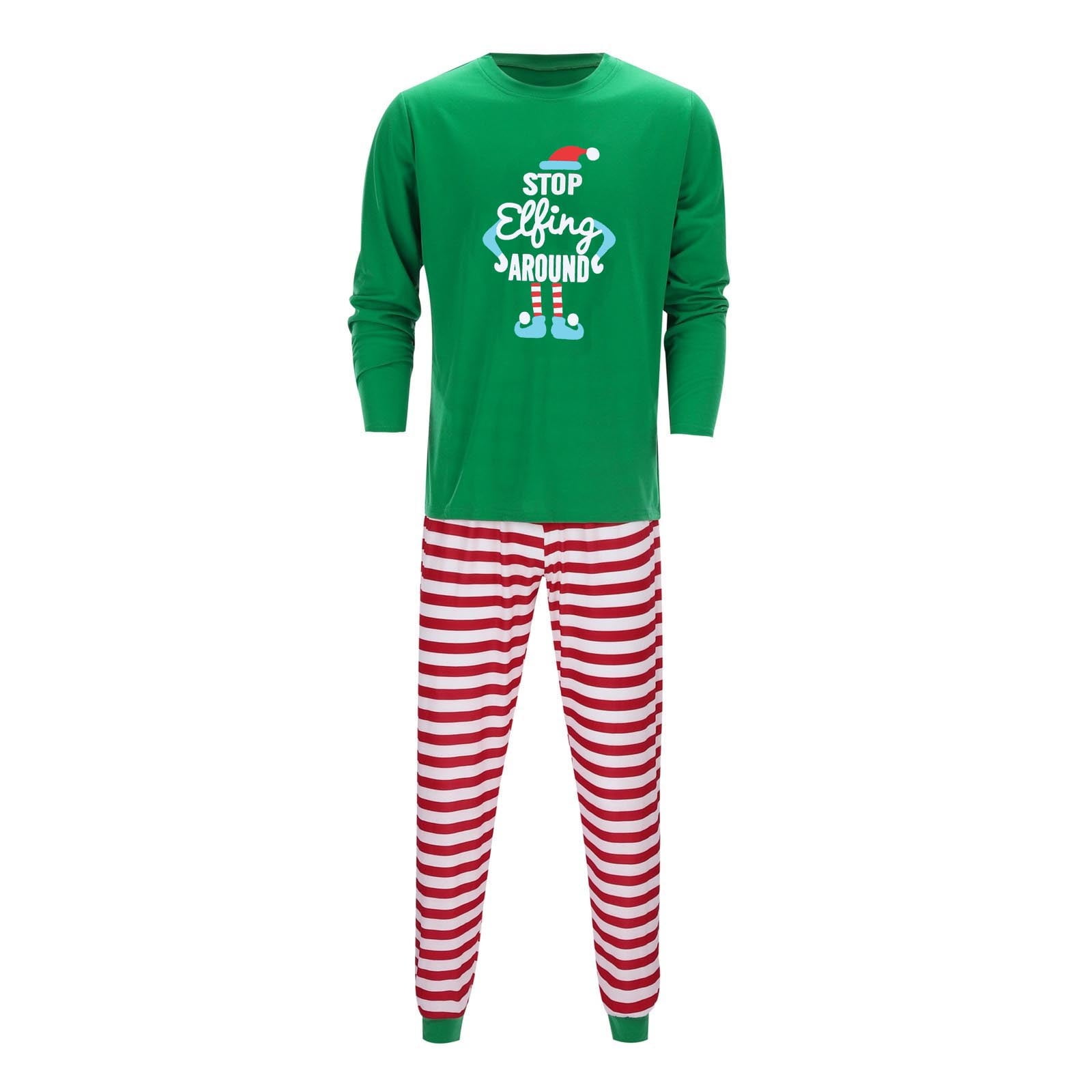 Adeawade Christmas Pajamas For Family Men Crewneck Family Outfit Dad ...