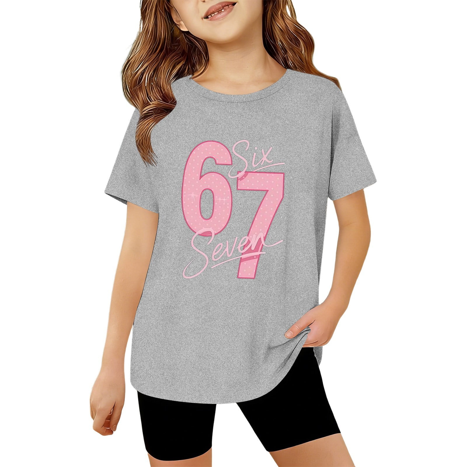 Adeawade Clothes For Girls Short Sleeve Blouse Cartoon Prints ...