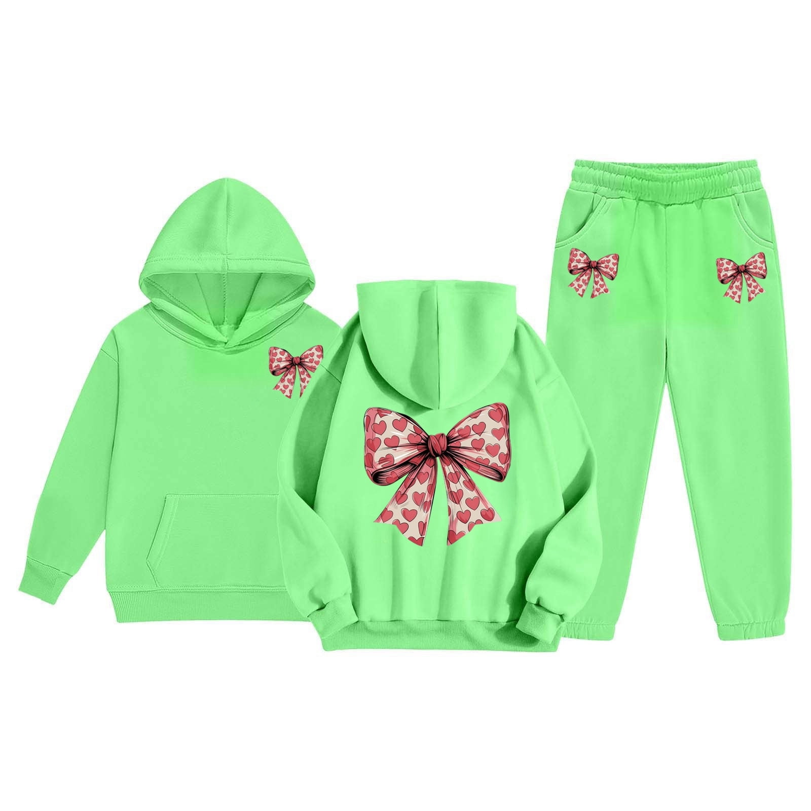 Adeawade Clothes For Girl Round Neck Long Sleeve Winter Tracksuit ...