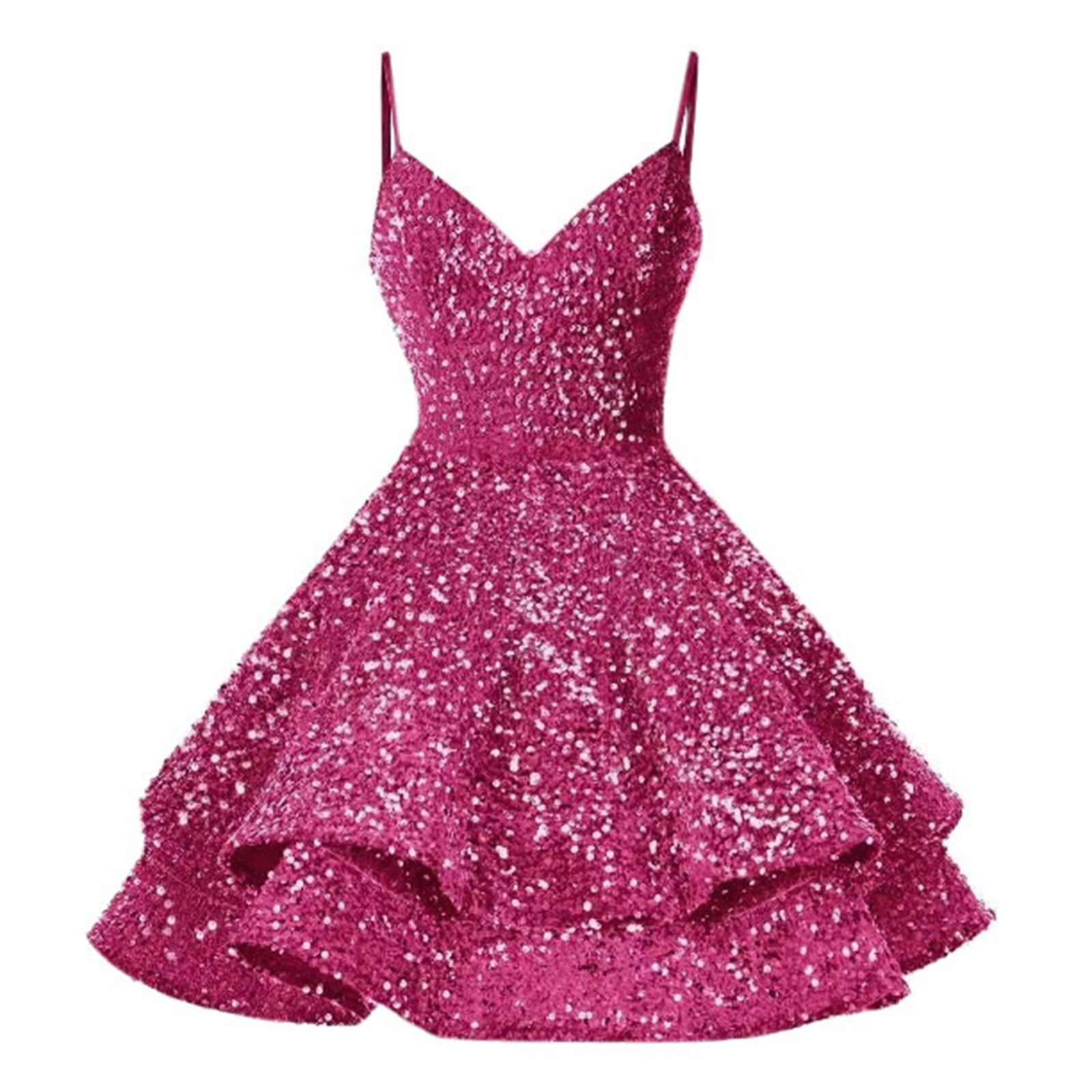 Adeawade Dress For Women Sleeveless Round Neck Suspender Evening Dress ...