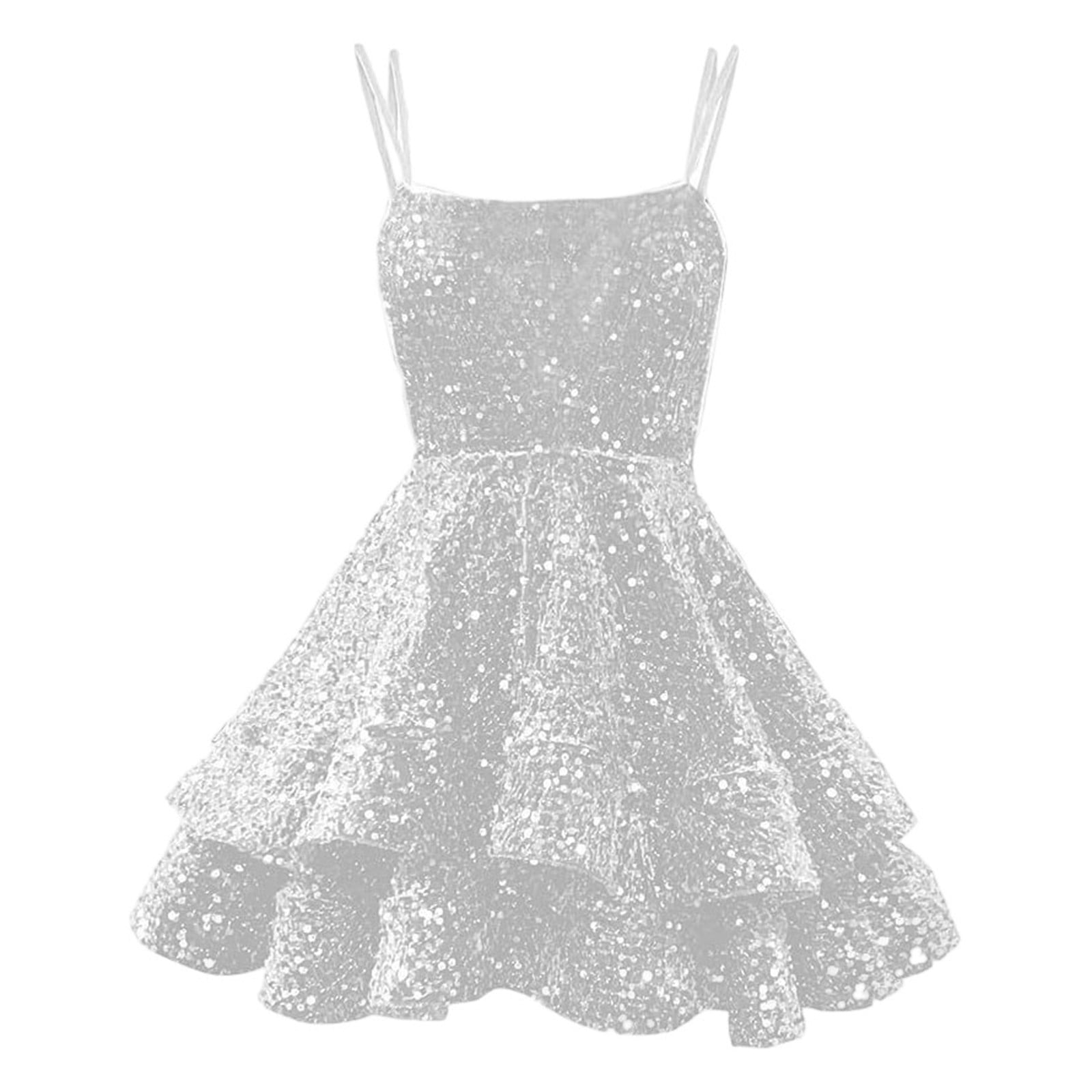 Adeawade Dress For Women Round Neck Sleeveless Party Dress Summer ...