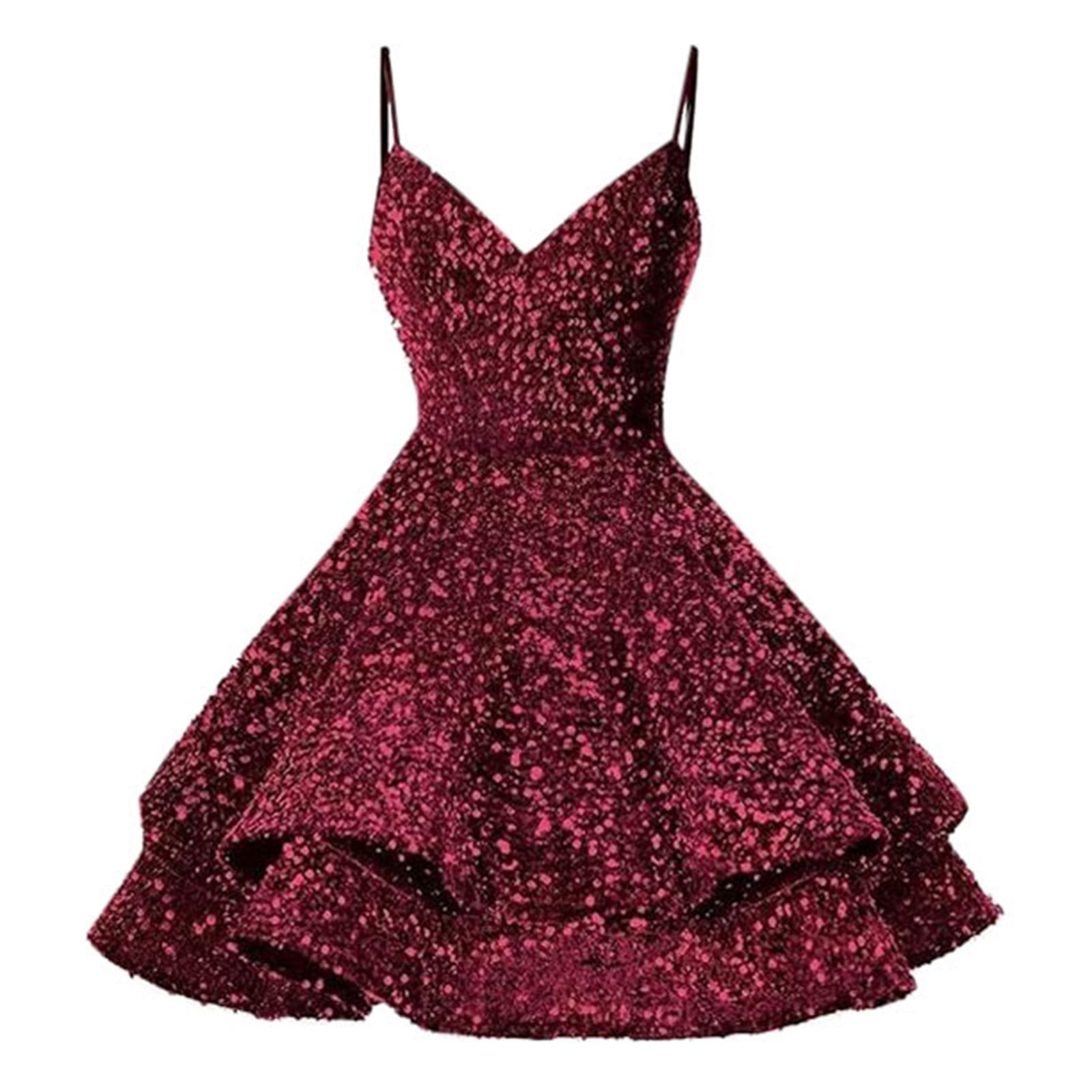 Adeawade Dresses For Women Sleeveless Round Neck Suspender Evening ...