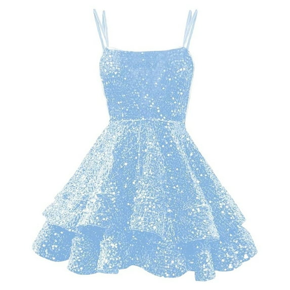 Adeawade Dresses For Women Round Neck Sleeveless Party Dress Summer ...