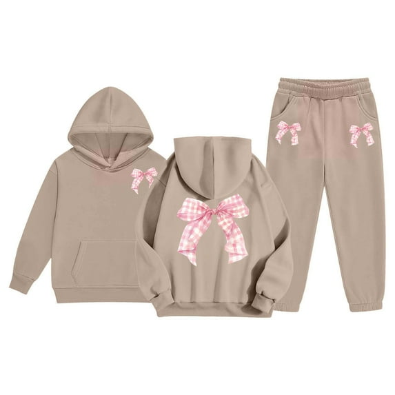 Adeawade Girl Clothes Crewneck Long Sleeve Winter Tracksuit Pullover ...