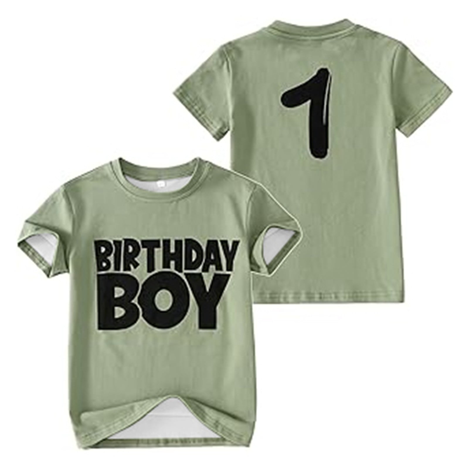 Adeawade Girl Tops Round Neck Number Prints Shirts Short Sleeve T Shirt ...