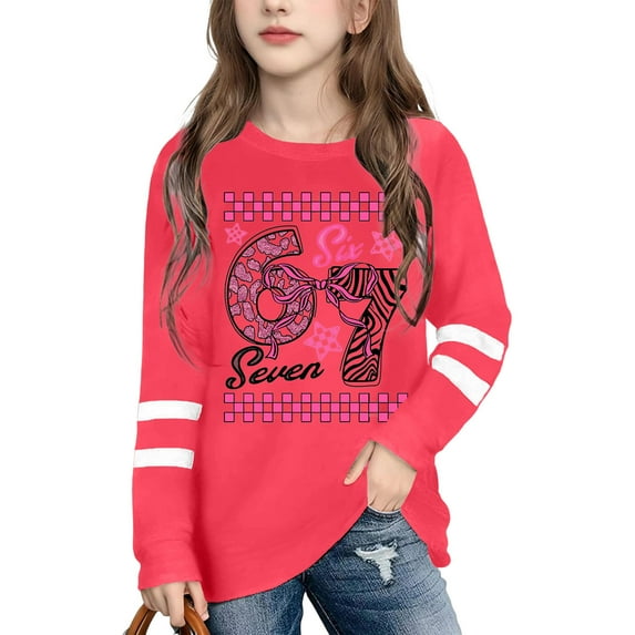 Adeawade Girl Tops Short Sleeve Graphic Print Colorful Blouses And ...