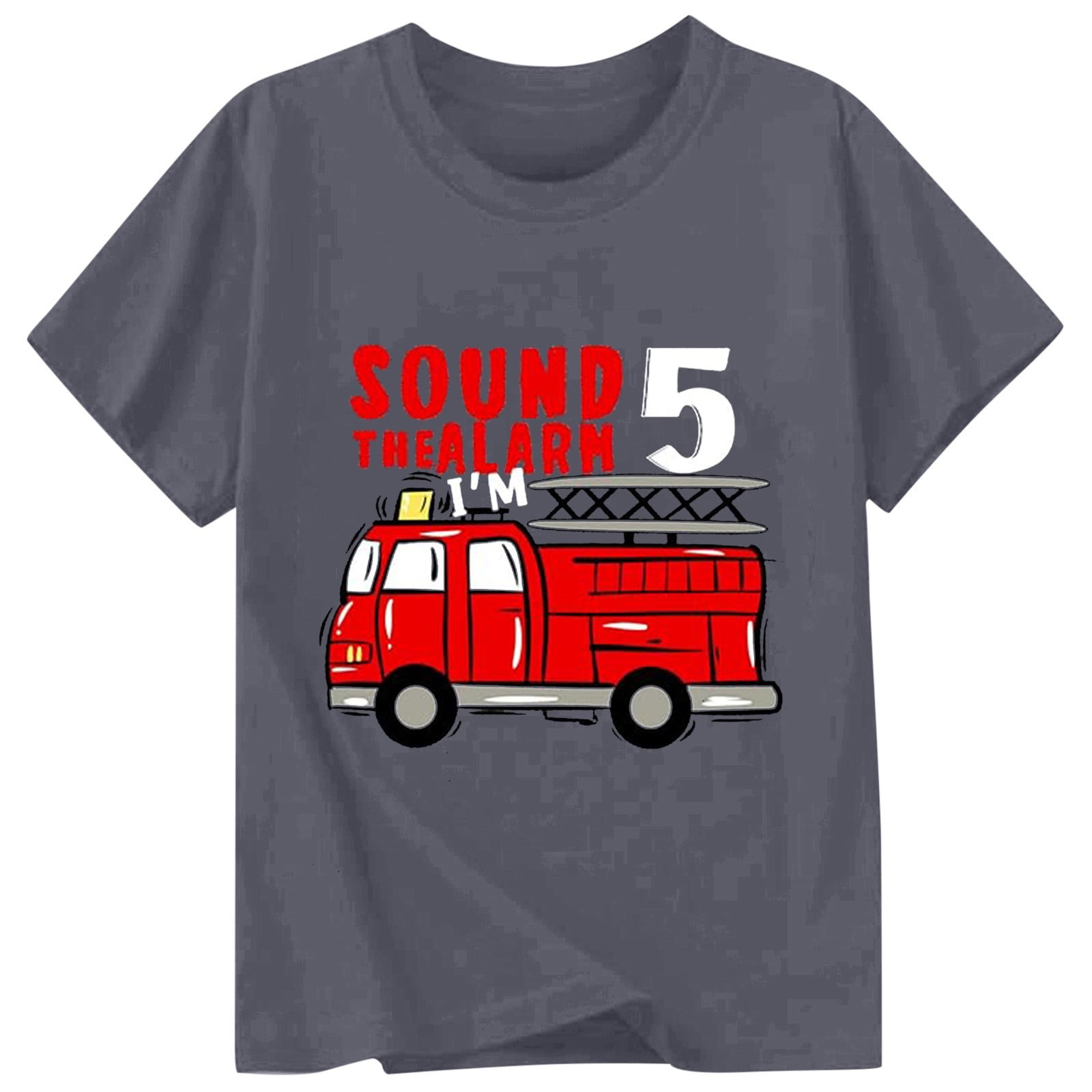 Adeawade Girl Winter Tops Short Sleeve Tee Car Prints T Shirt Top Round ...