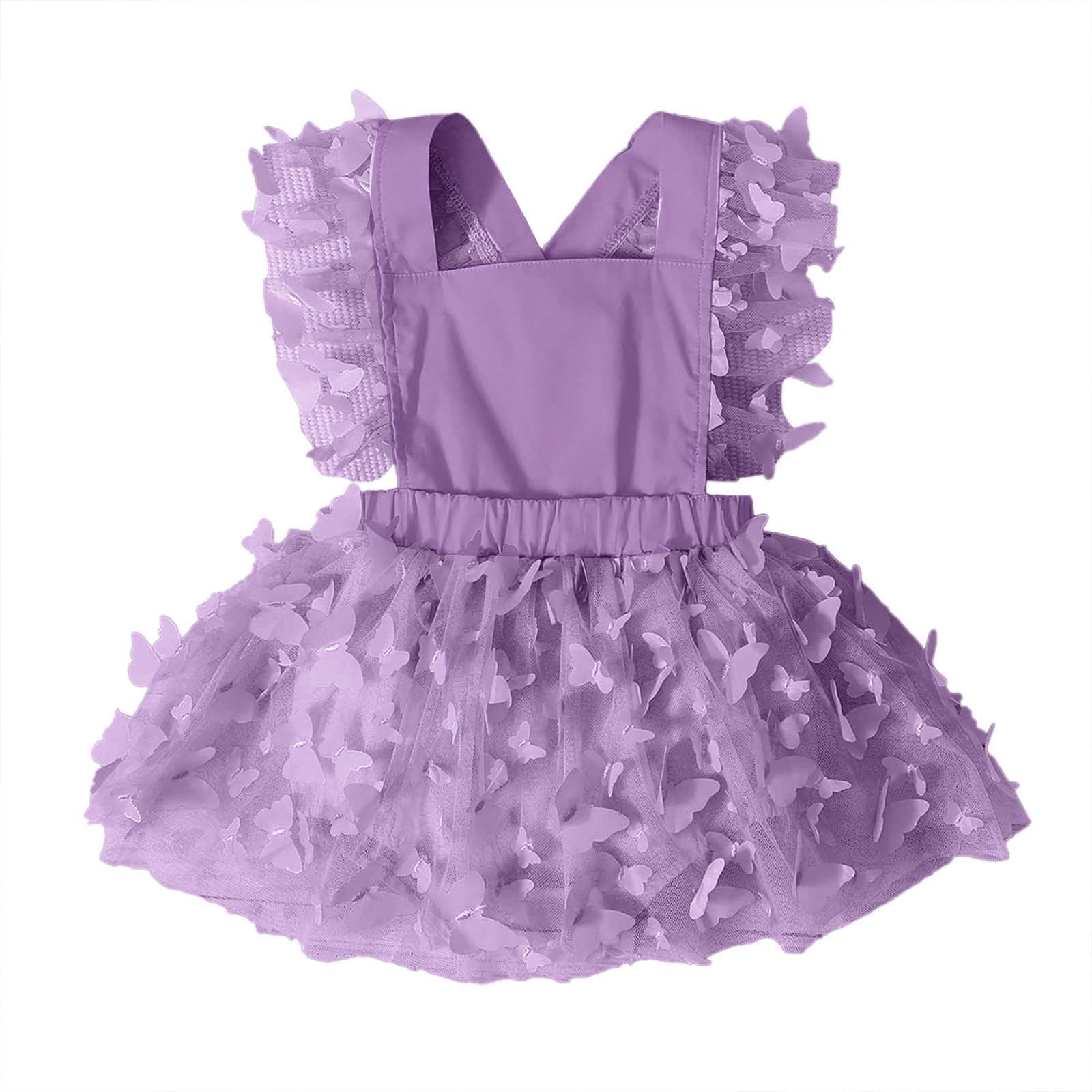 Adeawade Girls Onesies 0-3 Months O neck Fly Sleeve Cartoon Romper ...