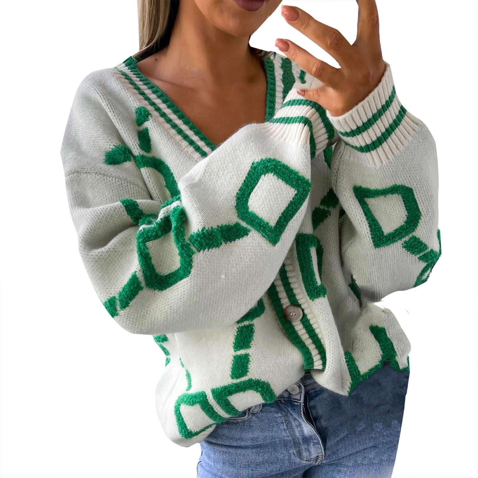Adeawade Ladies Sweaters Round Neck Autumn And Winter Long Sleeved ...