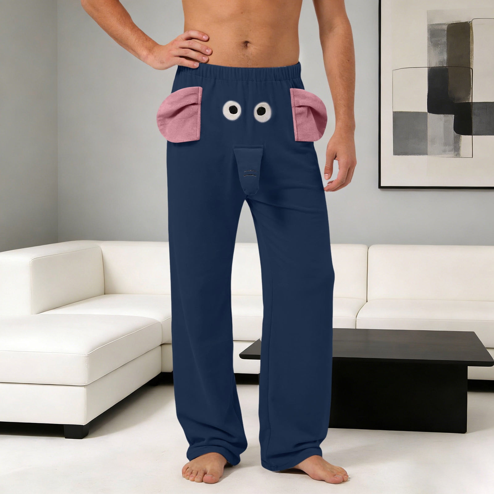 Adeawade Men Pant Wide Leg Pants Pants With Unique For Home And Outdoor ...