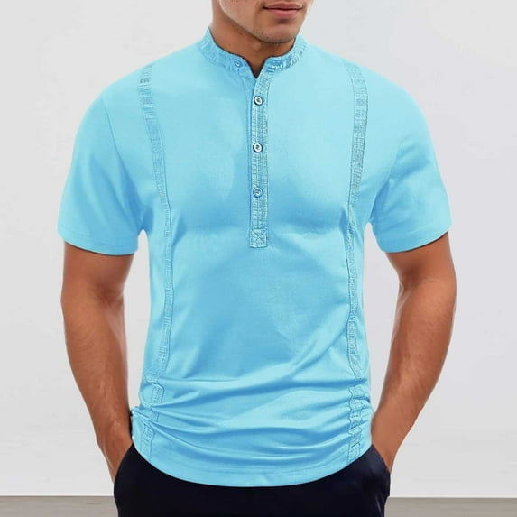 Adeawade Men T Shirt O Neck Tee Shirts Spring And Summer Solid Color T ...