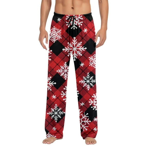 Adeawade Mens Christmas Pants Xmas Cartoon Christmas Tree Prints ...