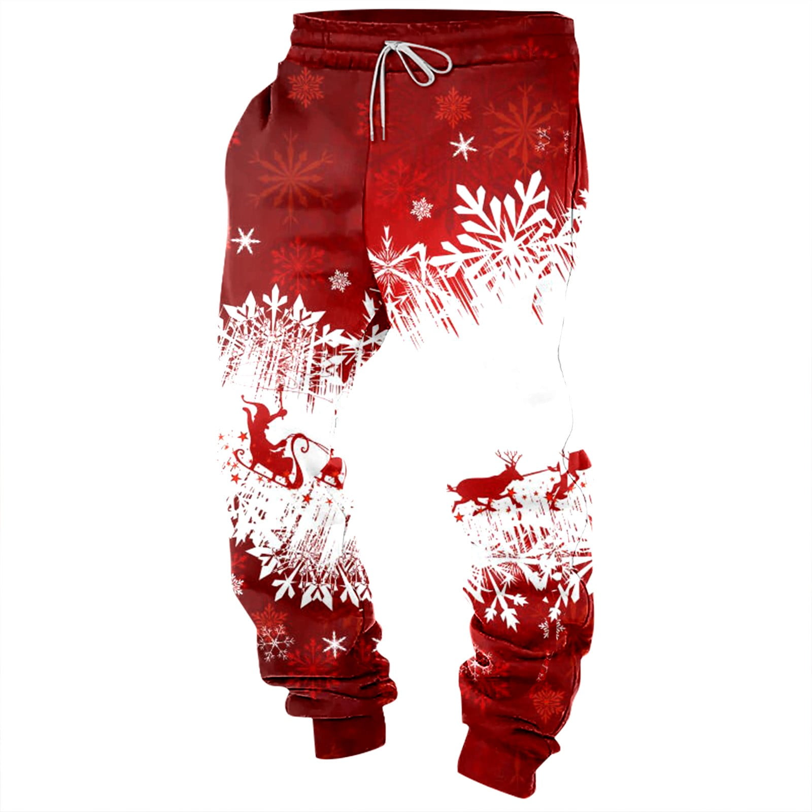 Adeawade Mens Christmas Pants Xmas Sweatpants Sport Pants New Years ...