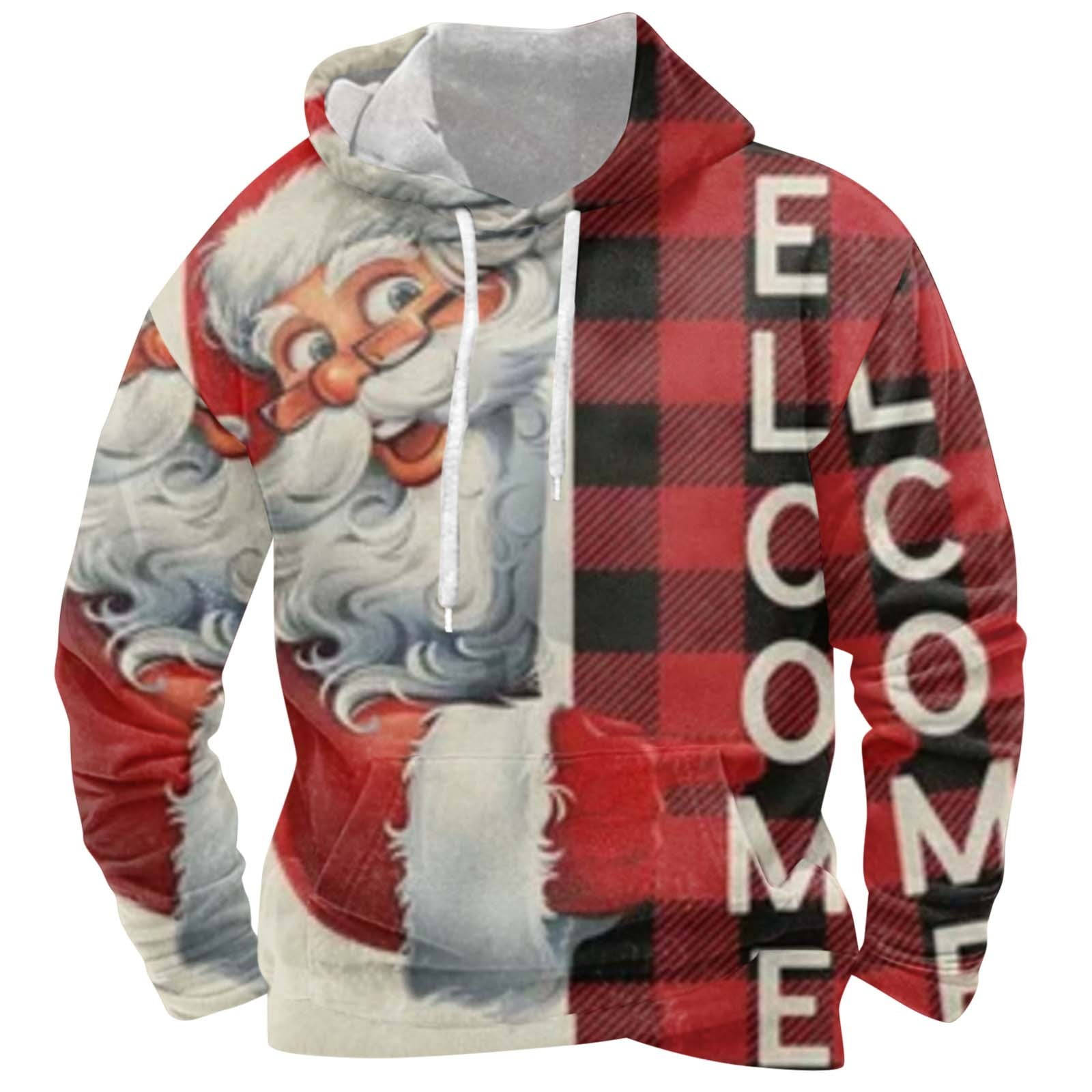 Adeawade Mens Christmas Sweatshirt Long Sleeve Tops Men'S Stylish And ...