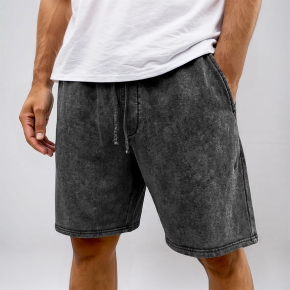 Adeawade Mens Summer Drawstring Short Baggy Sweatpants Loose Fit ...