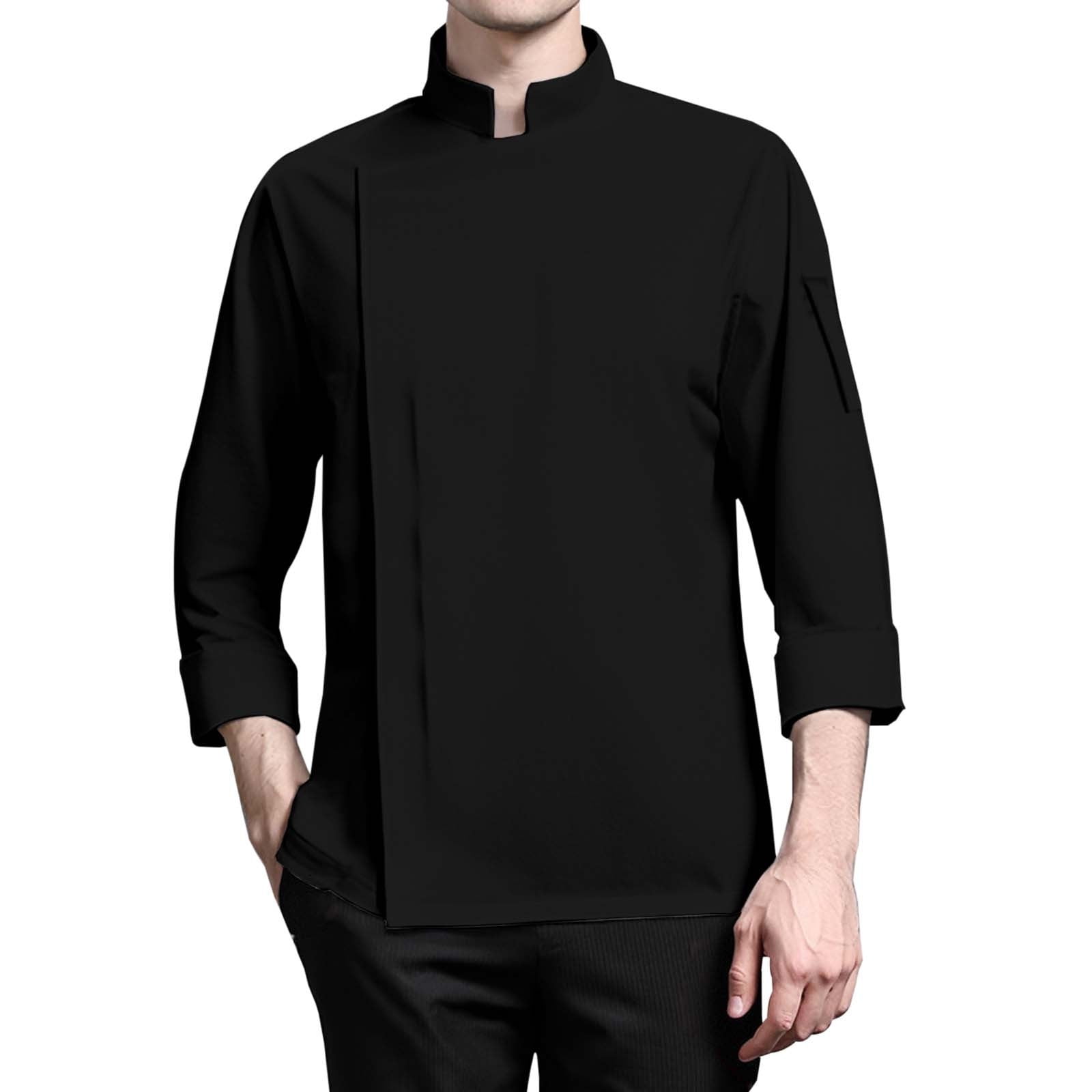 Adeawade Mens Tops Long Sleeve Chefs Jacket Unisex Chefs Clothing Hotel ...
