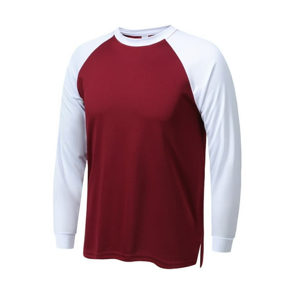 Adeawade Mens Winter Tops Long Sleeve Men'S Color Blocked Sports T ...