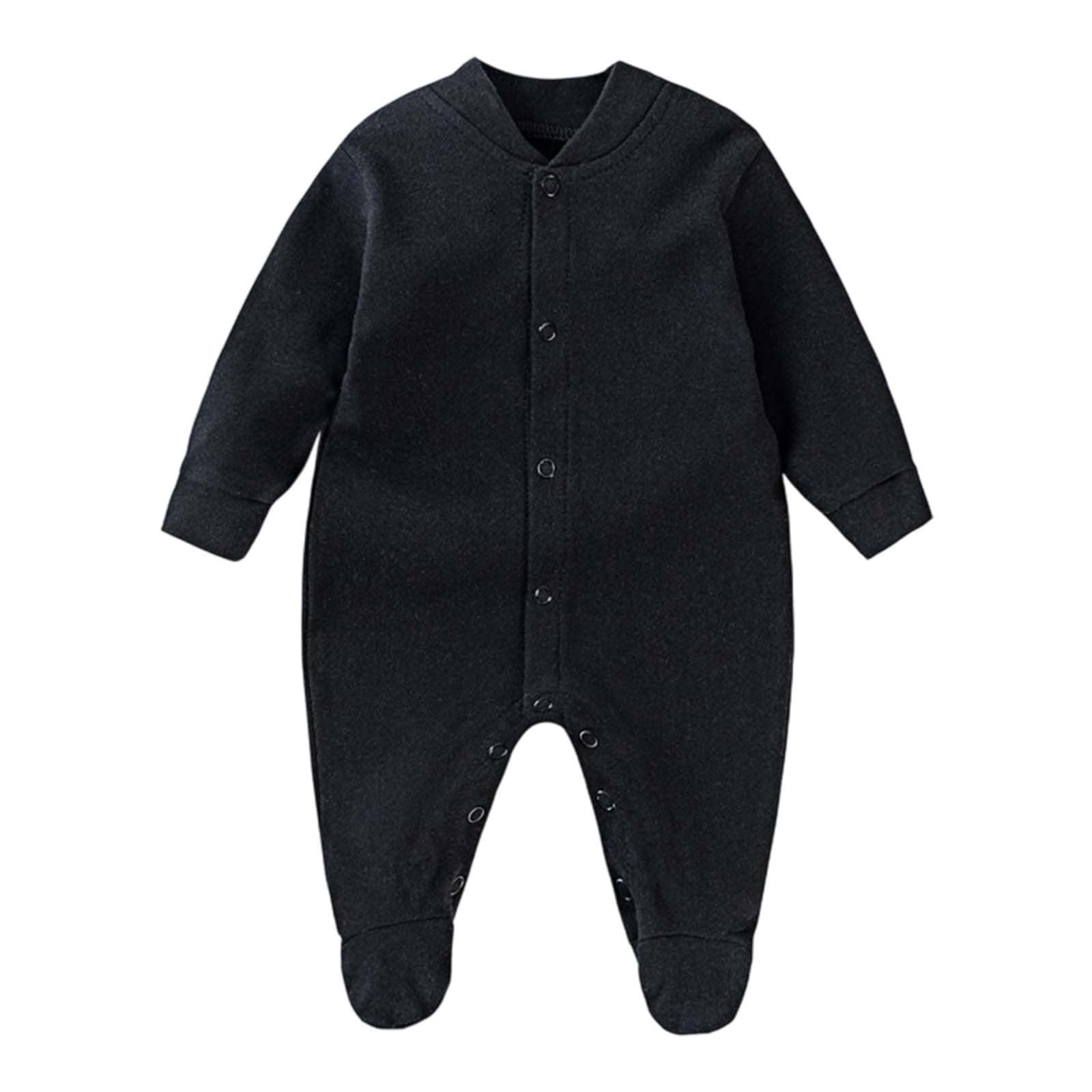 Adeawade Onesies For Boys 0-3 Months Round neck Long Sleeve Bodysuit ...